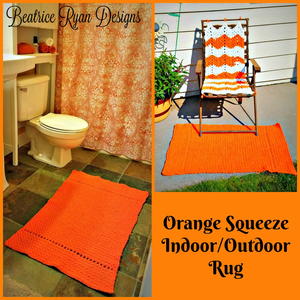 Orange Squeeze Indoor/Outdoor Rug | AllFreeCrochet.com