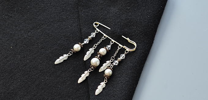 Pearl Brooch Pin | AllFreeJewelryMaking.com