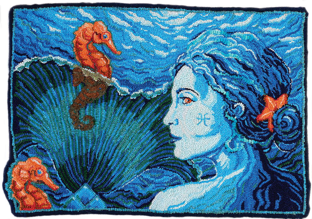Blue Mermaiden | rughookingmagazine.com