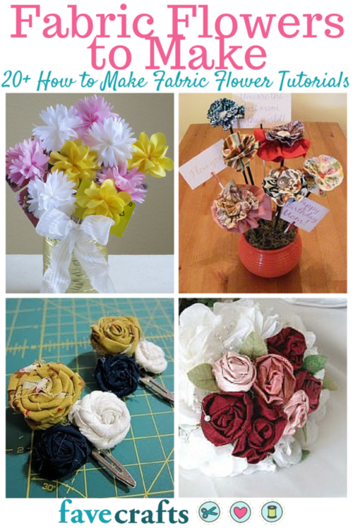 25+ Fabric Flower Patterns | FaveCrafts.com