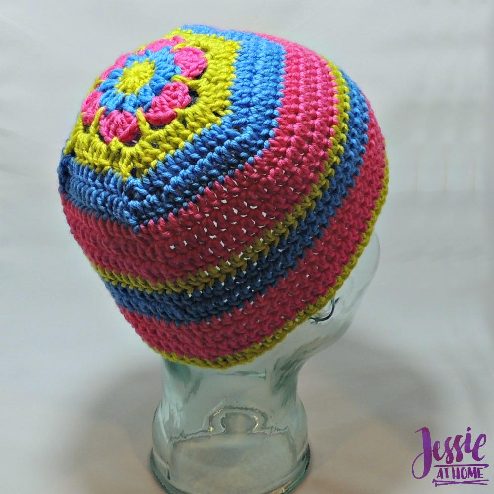 Flower Head Crochet Hat | AllFreeCrochet.com Flower Head Crochet Hat | AllFreeCrochet.com