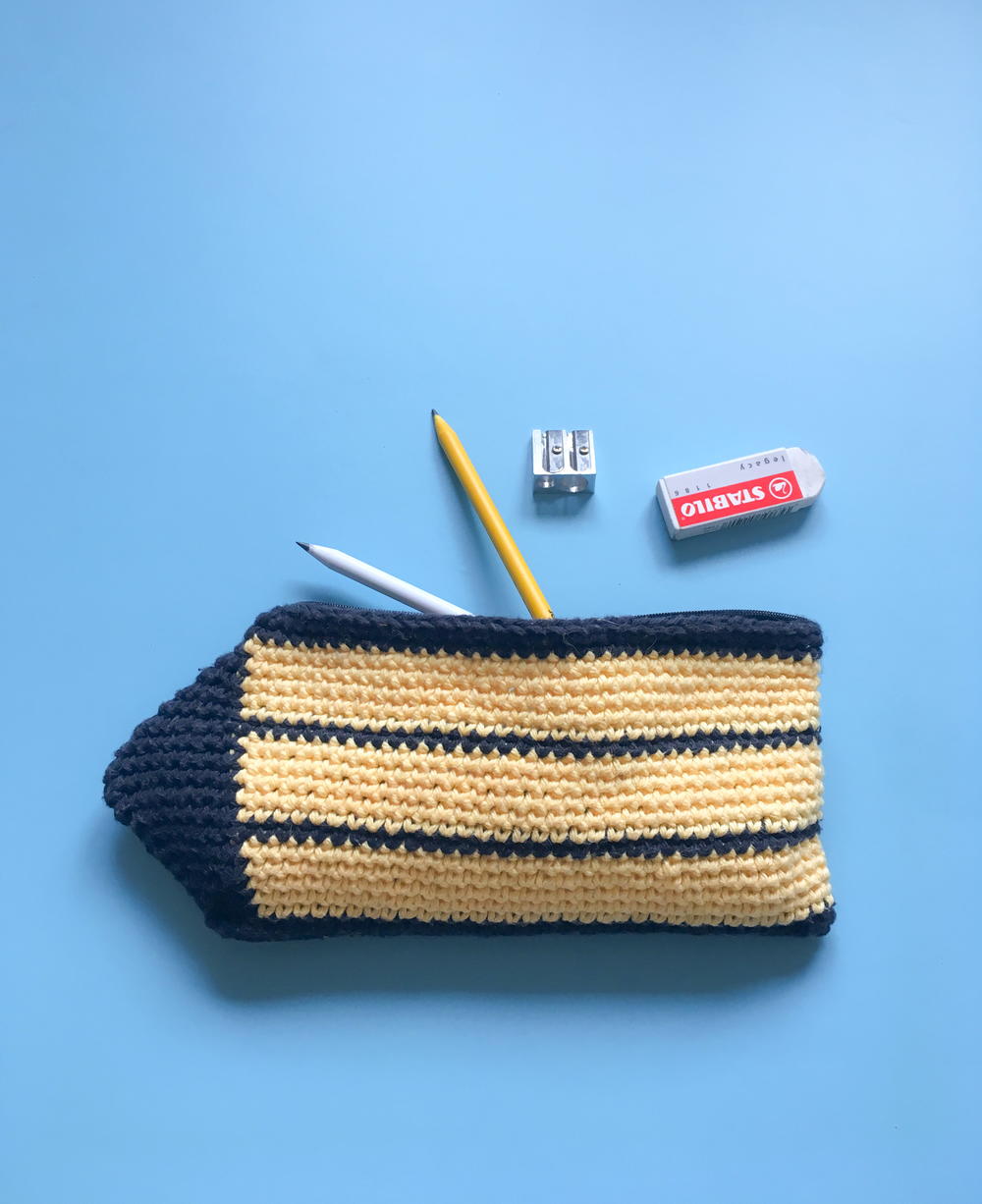 Crochet Pencil Pencil Case | AllFreeCrochet.com