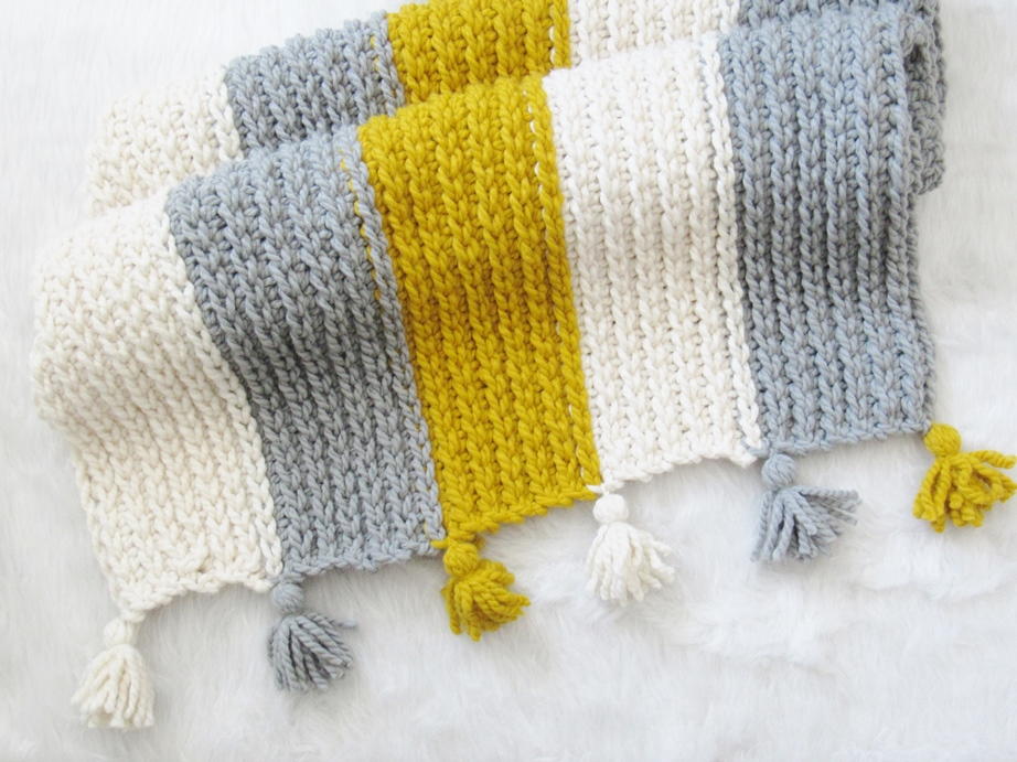 Knit Look Chunky Afghan | AllFreeCrochet.com