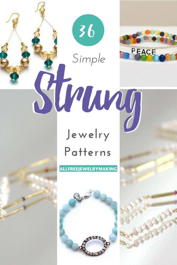 36 Simple Strung Jewelry Patterns | AllFreeJewelryMaking.com