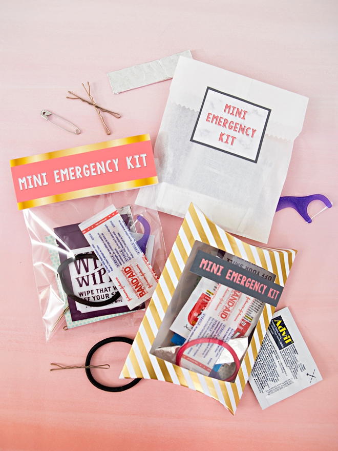 DIY Mini Wedding Emergency Kit | AllFreeDIYWeddings.com