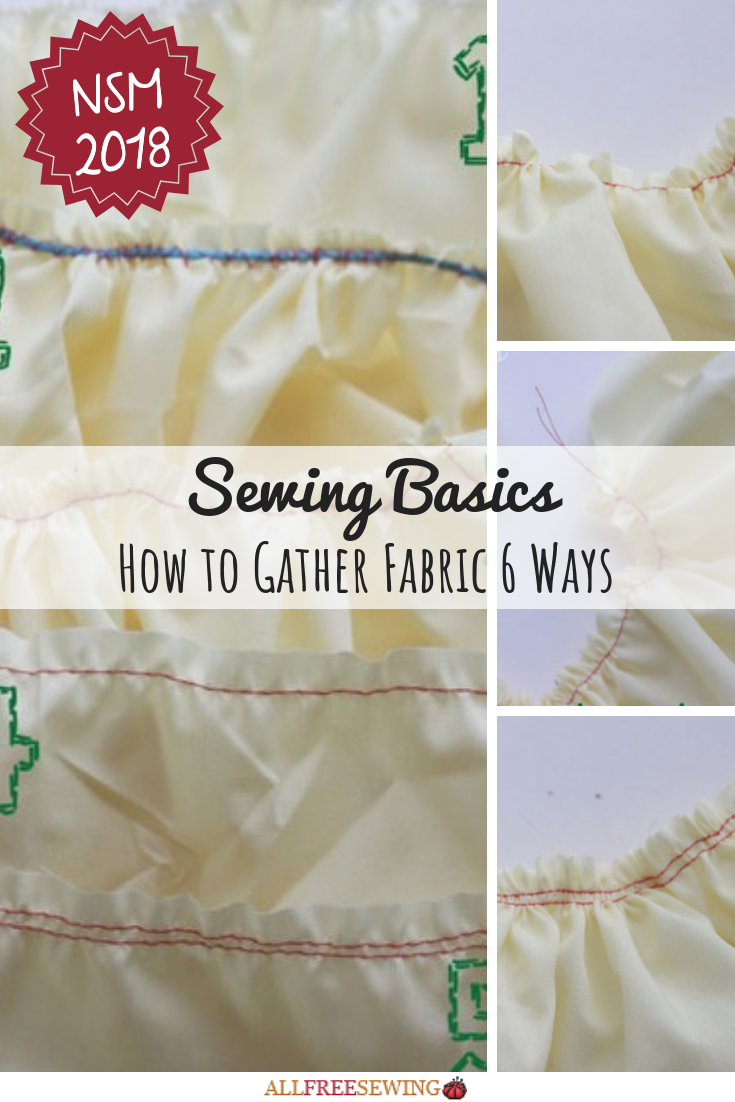 How to Gather Fabric With a Sewing Machine or by Hand | AllFreeSewing.com