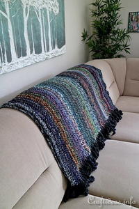 Crochet Ripple Three-Color Afghan | FaveCrafts.com