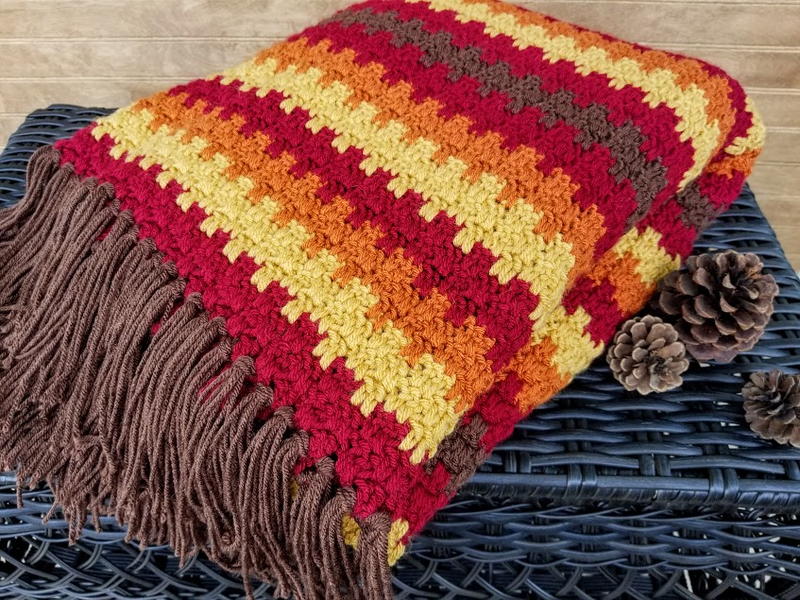 Fall Foliage Afghan | FaveCrafts.com
