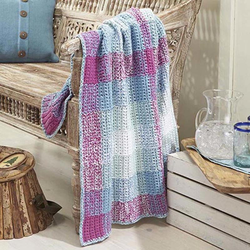 Honeycomb Crochet Throw | AllFreeCrochet.com