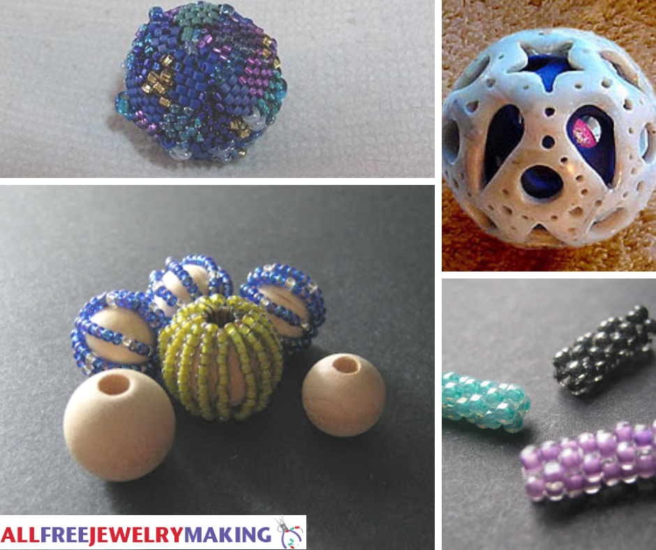 How to Make a Beaded Bead: 8 Easy Beaded Bead Patterns ...