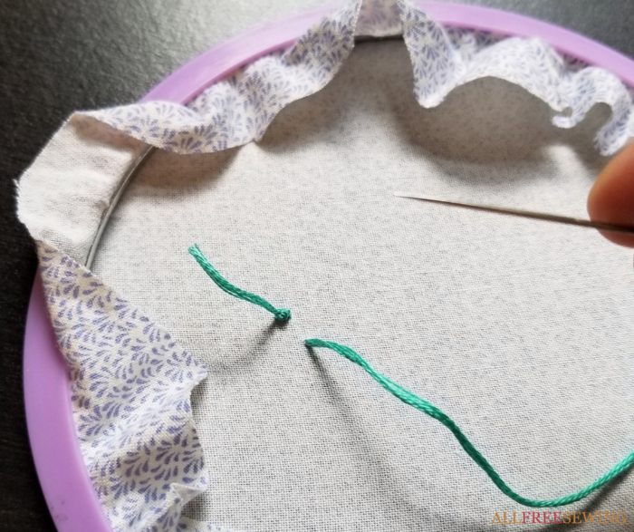 How to Start a Hand Stitch | AllFreeSewing.com