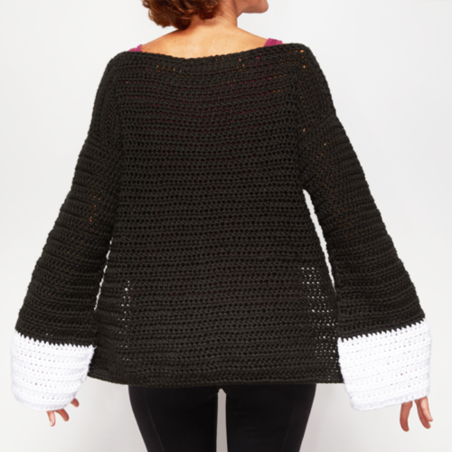 Wide Sleeve Sweater Crochet Pattern | FaveCrafts.com