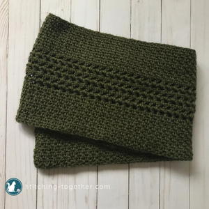 Moss Stitch Scarf | AllFreeCrochet.com
