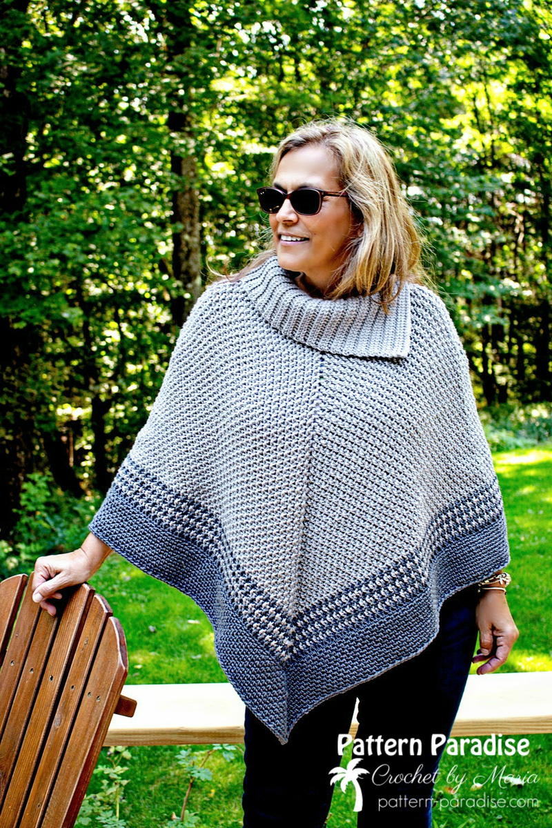 A Soft Comfy Poncho for Fall | AllFreeCrochet.com
