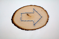 Follow the Arrow String Art | FaveCrafts.com