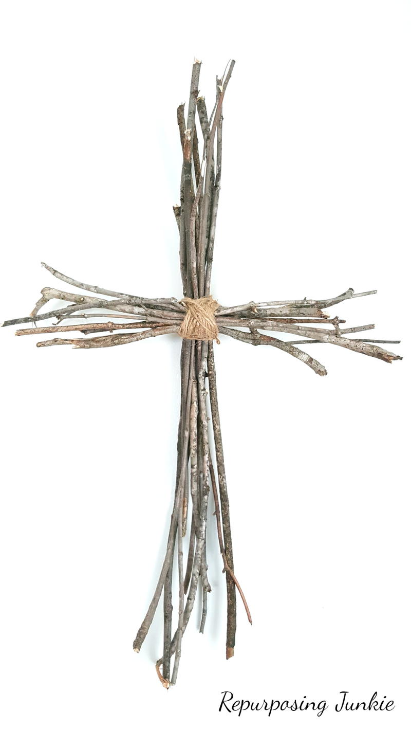 Rustically Beautiful Twig Cross | FaveCrafts.com