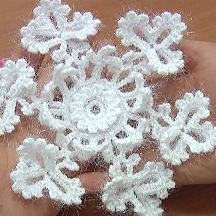 Snowflake Crochet Christmas Ornaments | FaveCrafts.com