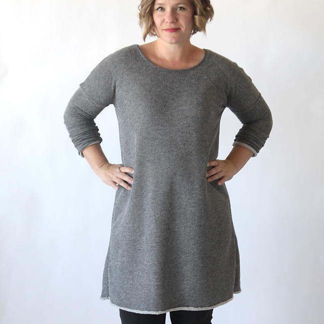 Flattering Sweater Dress Pattern | AllFreeSewing.com