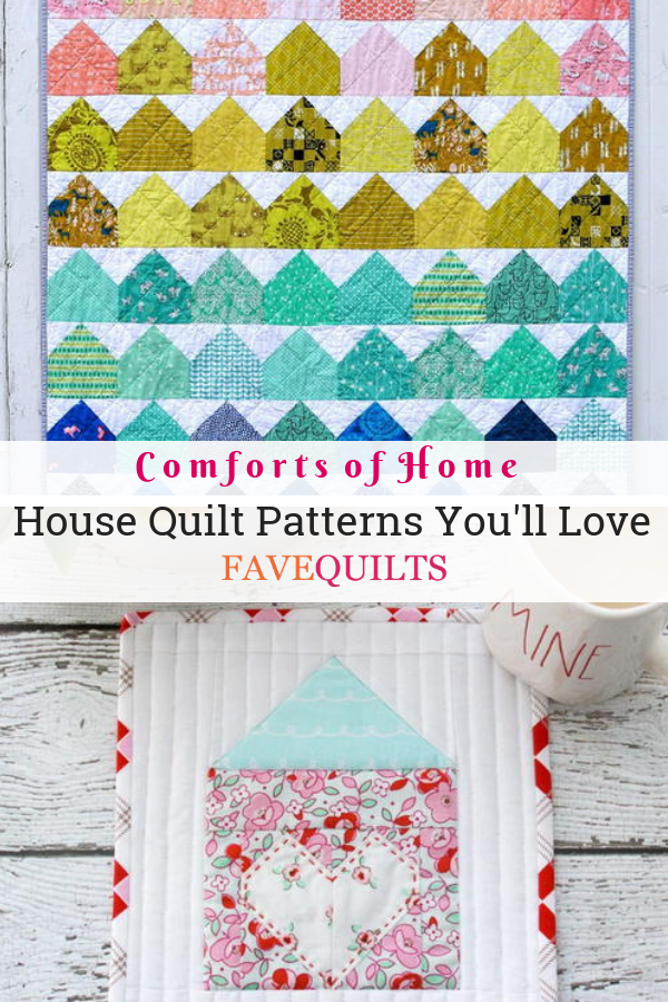 Comforts of Home: 23 House Quilt Patterns You'll Love | FaveQuilts.com