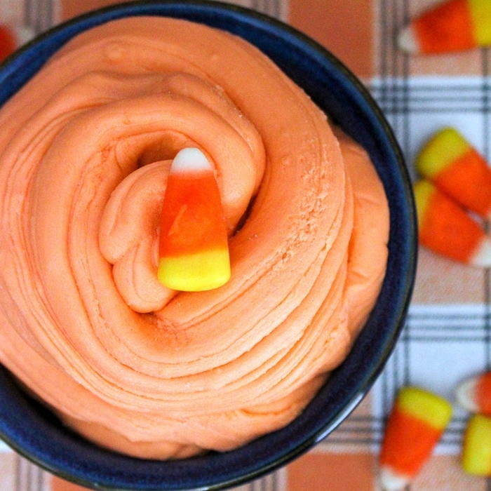Kid-Friendly Candy Corn Slime | DIYIdeaCenter.com