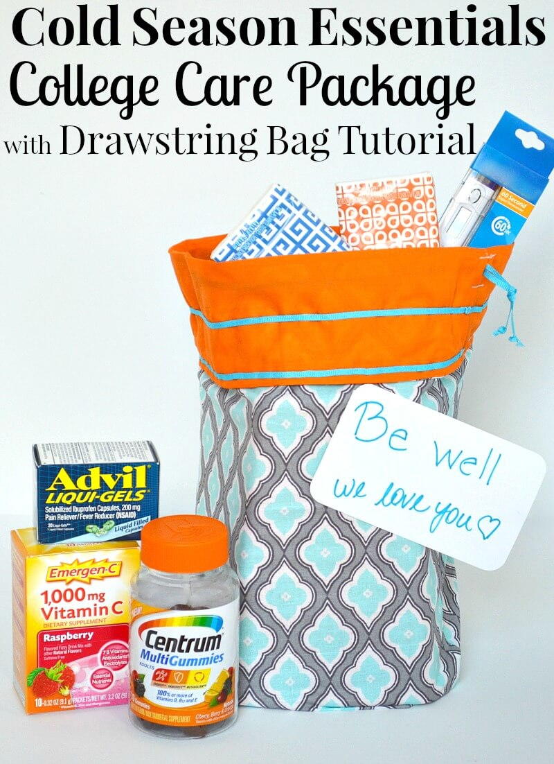 Cold Season Care Package and Drawstring Storage Bag | FaveCrafts.com