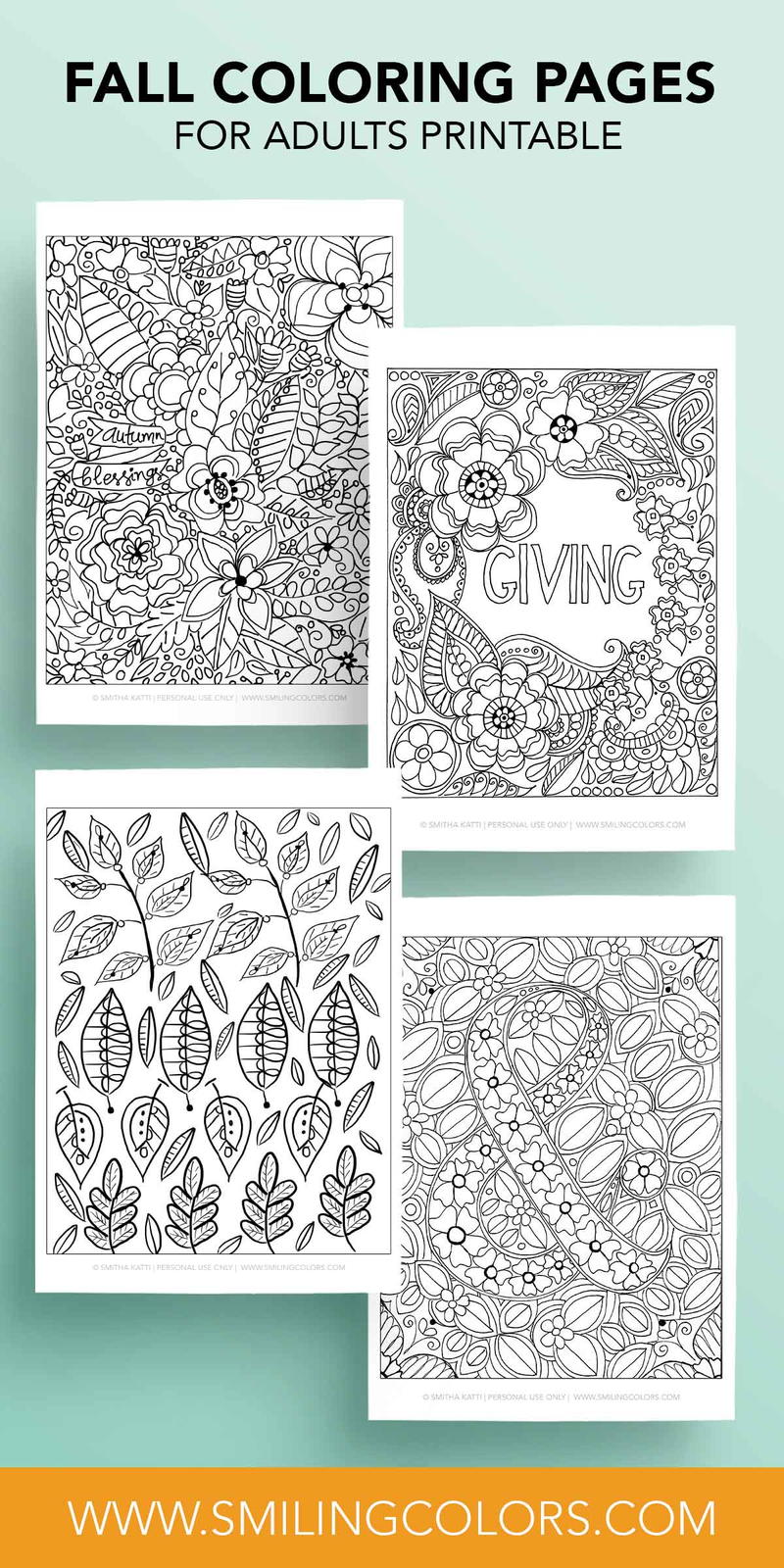 Festive Fall Coloring Pages | FaveCrafts.com