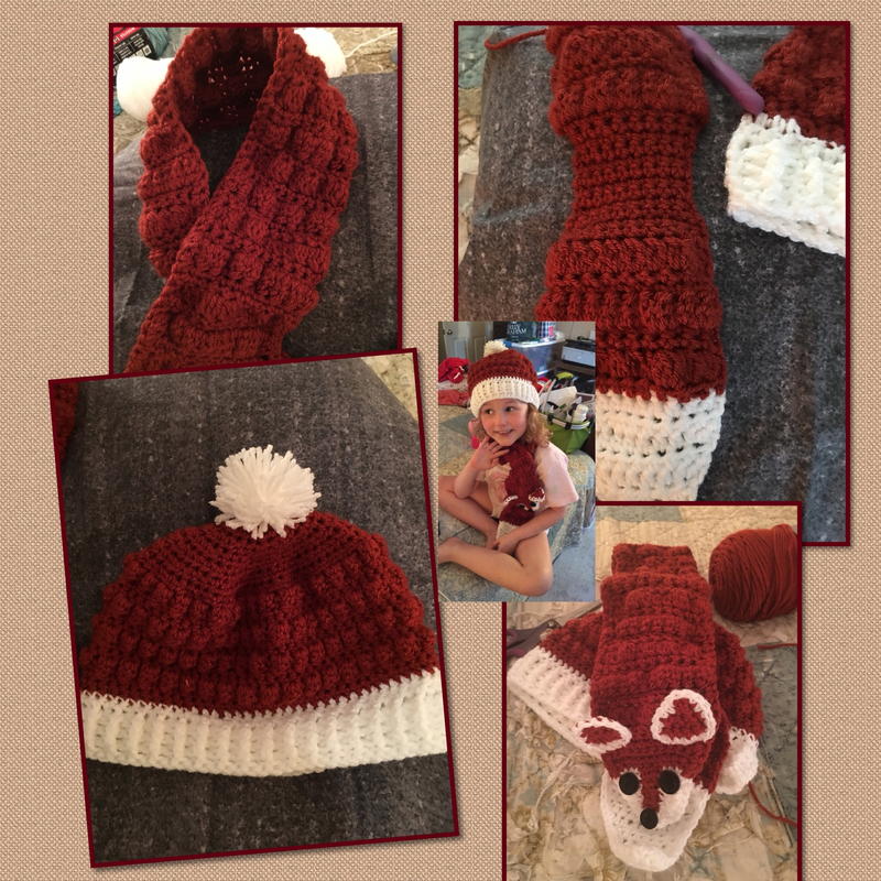 Fox Scarf and Hat | AllFreeCrochet.com