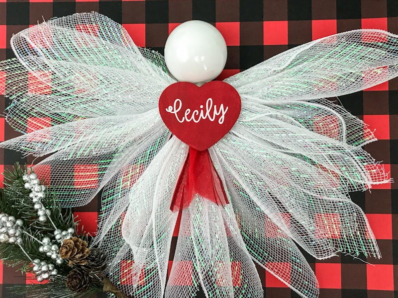 Deco Mesh Christmas Angel Tutorial | AllFreeChristmasCrafts.com