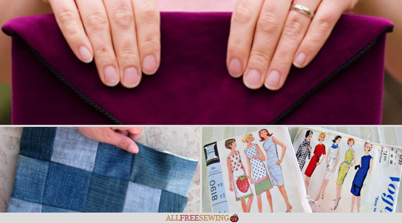 Compact Couture: 20 Free Clutch Sewing Patterns | AllFreeSewing.com