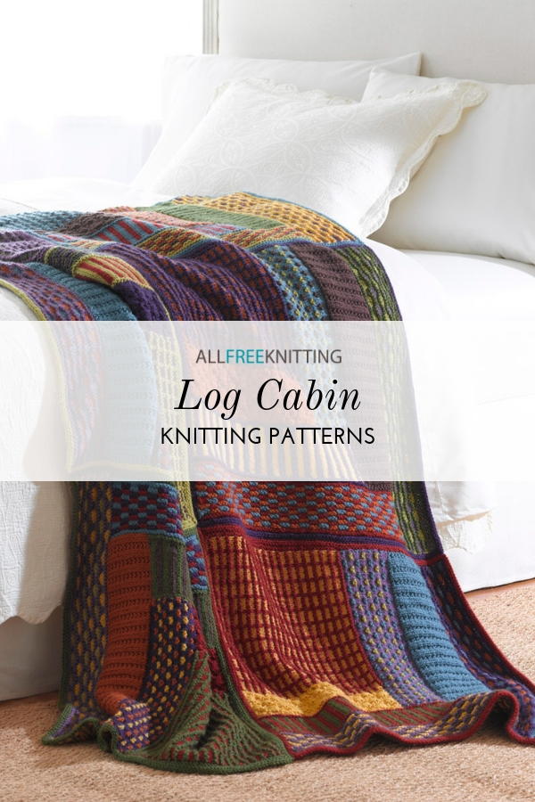 7 Log Cabin Knitting Patterns | AllFreeKnitting.com