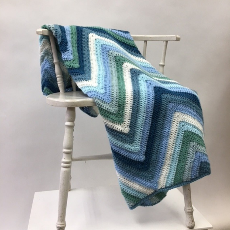 Soulful Sierra Security Blanket | AllFreeCrochetAfghanPatterns.com