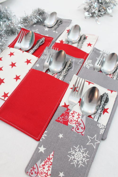DIY Cutlery Holder Sewing Tutorial | DIYIdeaCenter.com