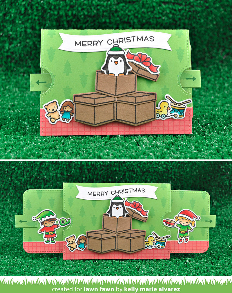 Cutest Christmas Elves Pull Tab Card [Video] | FaveCrafts.com