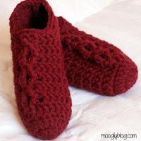 One Hour Crochet Slippers (Free Pattern) | AllFreeCrochet.com