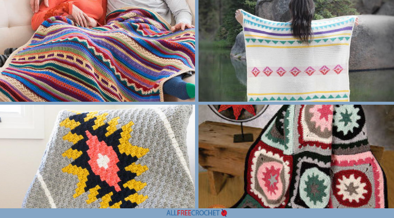 16 Free Southwest Afghan Crochet Patterns | AllFreeCrochet.com
