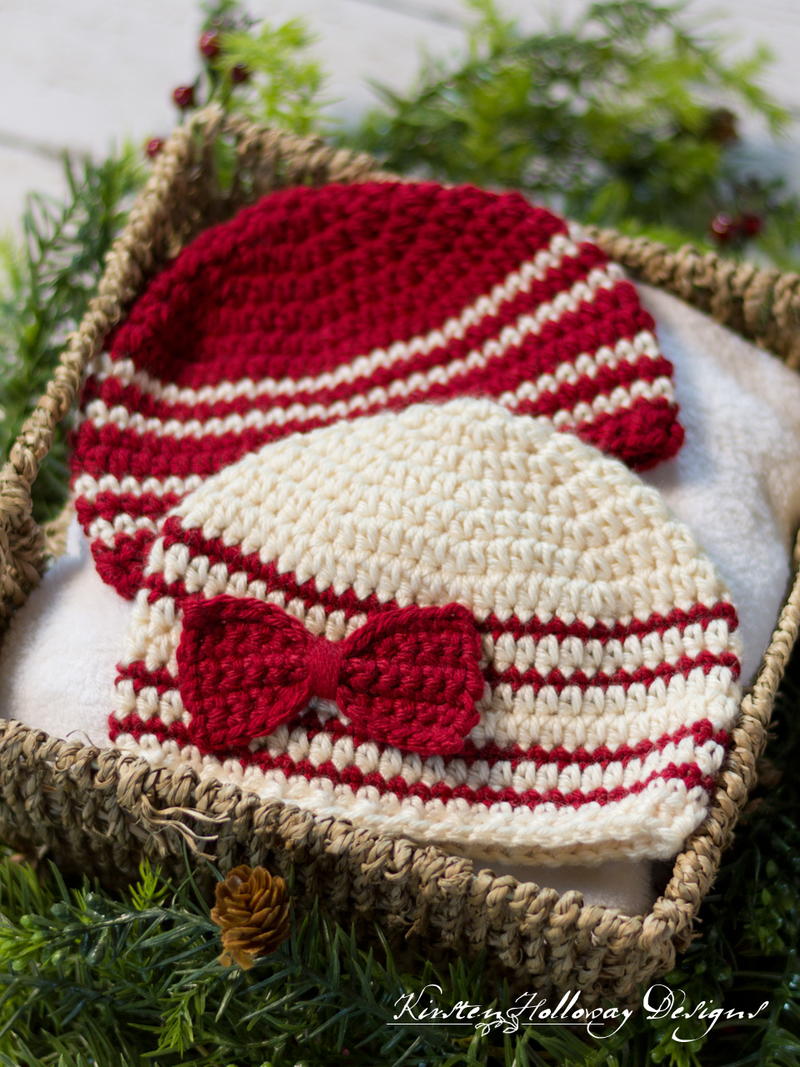 Cranberries & Cream Easy Baby Beanie Pattern | AllFreeCrochet.com