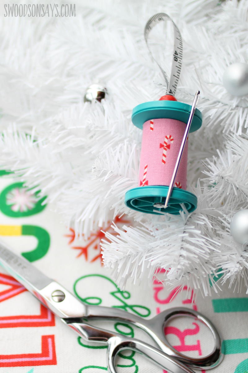 Upcycled Thread Spool Ornament | AllFreeChristmasCrafts.com