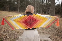Small Fans Shawl | AllFreeCrochet.com