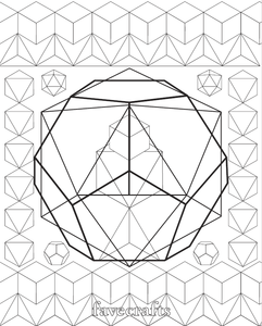 The Platonic Solids Geometric Coloring Page | FaveCrafts.com