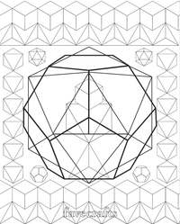 The Platonic Solids Geometric Coloring Page | FaveCrafts.com