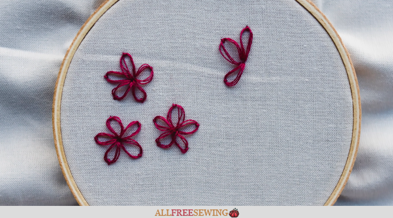 Lazy Daisy Stitch Tutorial | AllFreeSewing.com