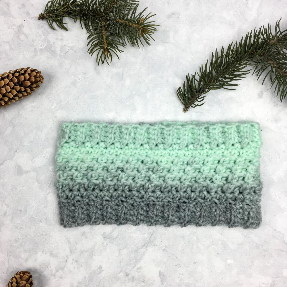 Wintermint Ear Warmer | AllFreeCrochet.com