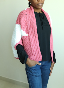 C2C Crochet Origami Shrug | AllFreeCrochet.com