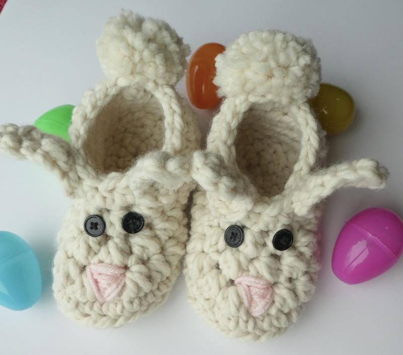 Crochet Bunny Slippers | FaveCrafts.com