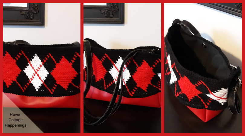 Argyle Purse | AllFreeCrochet.com