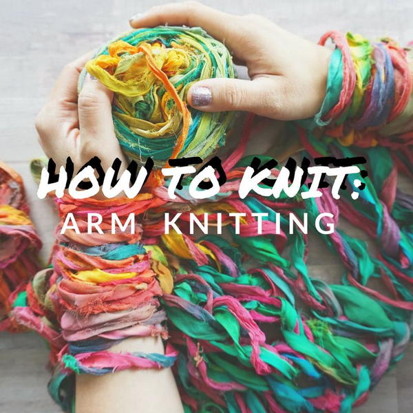 How to Arm Knit a Scarf [Video + Photo Tutorial] | FaveCrafts.com