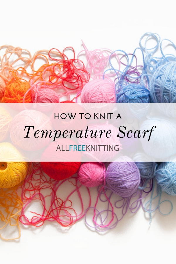 How to Knit a Temperature Scarf | AllFreeKnitting.com