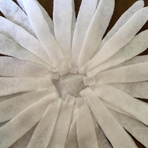 Big Daisy Fabric Flower Pin Tutorial | AllFreeSewing.com