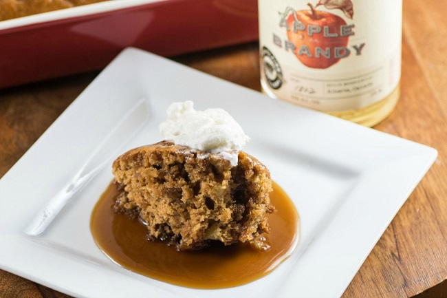 Easy Apple Brandy Sticky Toffee Pudding | TheBestDessertRecipes.com