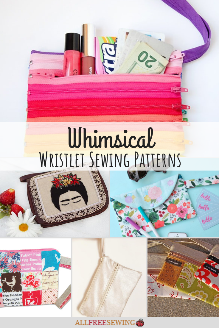 12 Whimsical Wristlet Sewing Patterns | AllFreeSewing.com